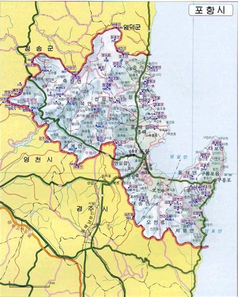 포항시 산행지도 네이버 블로그