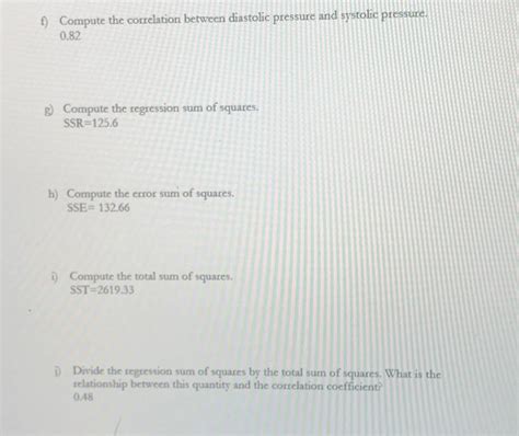 Solved E Compute The Fitted Values And The Residuals Which