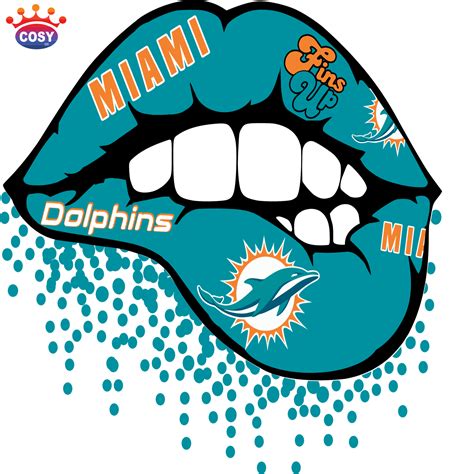 Miami Dolphinsnfl Svg Football Svg File Football Logonfl Fabric
