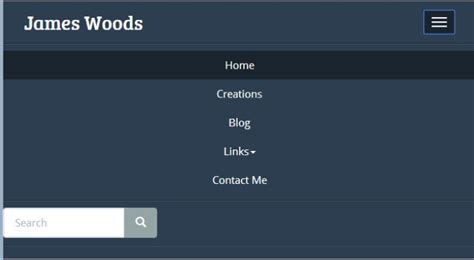 Html Bootstrap Center Navigation Searchbar When Collapsed Stack Overflow