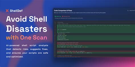 Shelldef Shell Script Analyzer To Scan Detect Protect Product Hunt