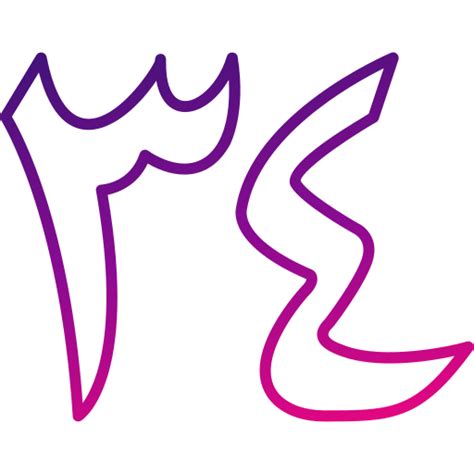 Numerical Symbol Generic Gradient Outline Icon