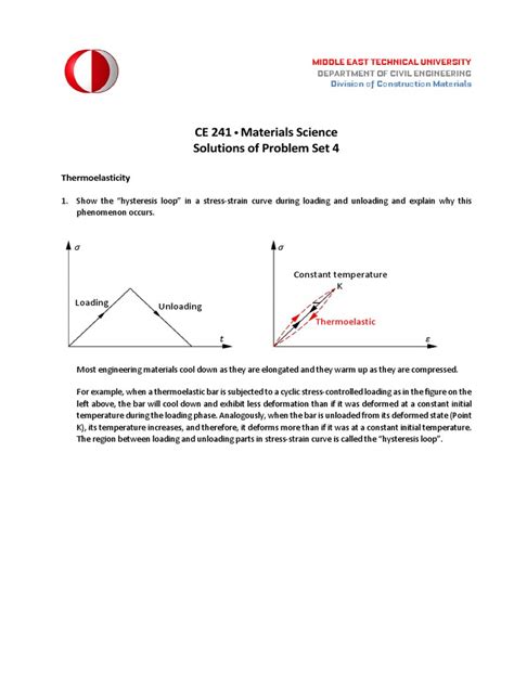 Solutions Of Problem Set 4 Pdf Viscoelasticity Deformation