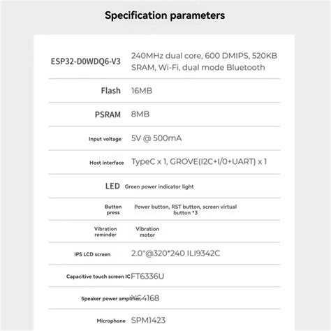 Pour le kit de développement IoT Core2 ESP32 basé sur ESP32 on OnBuy