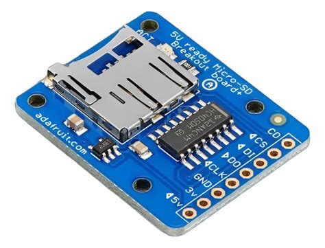 Modulo Micro Sd Adafruit Microsd Card Breakout Board Cuotas Sin Interés