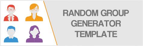 Random Group Generator Template [free Download]