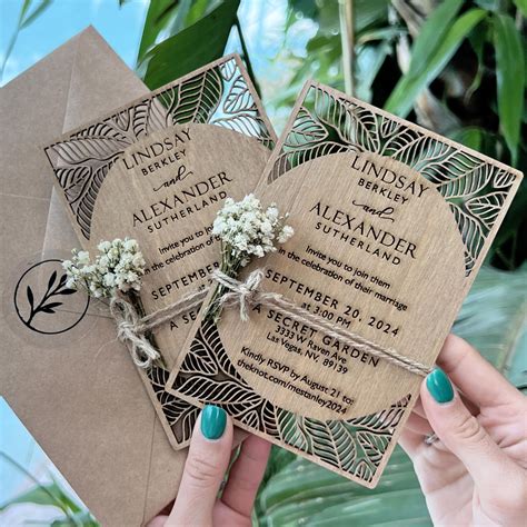 Diy Easy Laser Cut Wedding Invitations Gold Wedding Invitation Suite