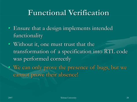 Ppt Functional Verification Of Hdl Models Powerpoint Presentation Free Download Id3417713