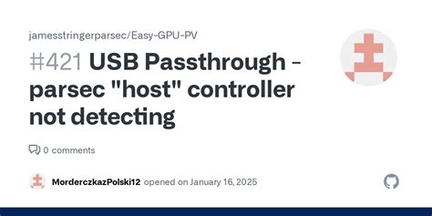 Usb Passthrough Parsec Host Controller Not Detecting · Issue 421