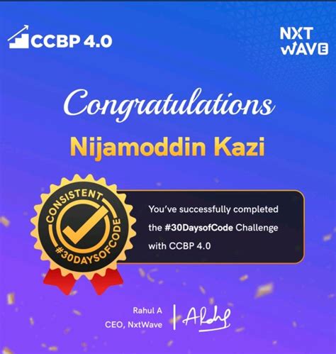 Nijamoddin Kazi On Linkedin 30daysofcodechallenge Ccbp Nxtwave Reactjs Python Coding