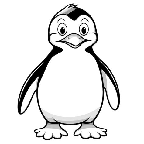 Clipart Penguin Outline