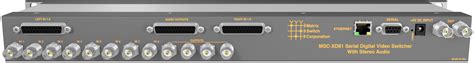 Matrix Switch MSC XD AAS Input Output G SDI Video Router With Status Panel And Analog Audio