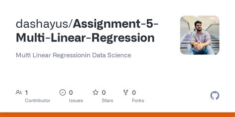 Github Dashayusassignment 5 Multi Linear Regression Multi Linear Regressionin Data Science