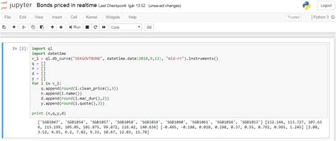 Using The Quantlab Python Interface