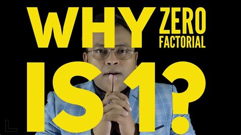 Why Is Zero Factorial Equal To 1 Youtube
