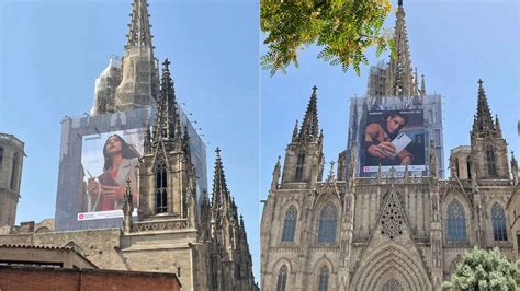 Retiran La Polémica Lona Publicitaria De Samsung De La Catedral De