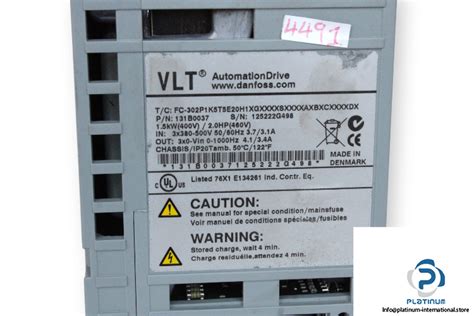 DANFOSS B FREQUENCY CONVERTER Platinum International