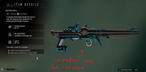 Suggestion On The Weapon Preview Ui Art Animation And Ui Warframe