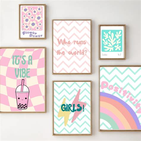 Girls Room Prints Etsy