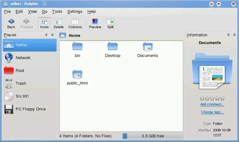opensuse 11 1 kde user guide using dolphin file manager