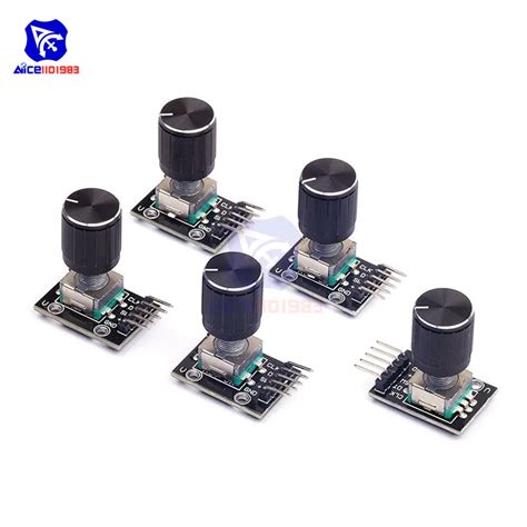 PCS Lot KY Rotary Encoder Module With X Mm Potentiometer Rotary Knob Cap For Arduino