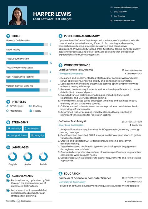 10 Software Test Analyst Resume Samples And Templates For 2025