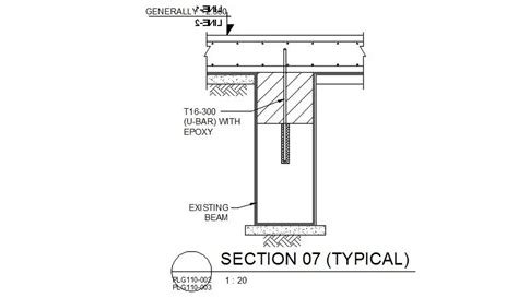 Typical Section Details Of The Existing Beam Are Given In This Autocad Drawing File Download The