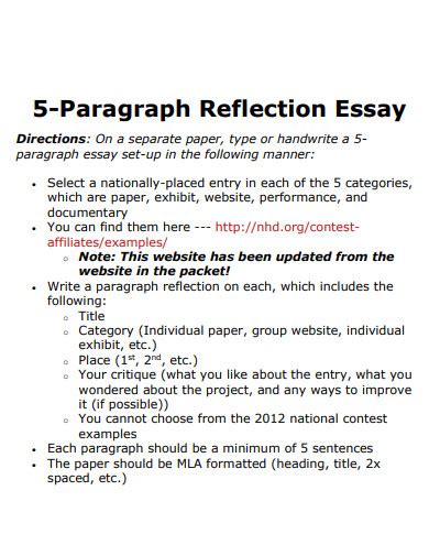 23 Reflection Essay Examples To Download