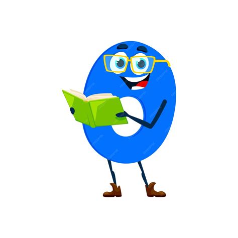 Premium Vector Cartoon Funny Math Number Zero Vector Character