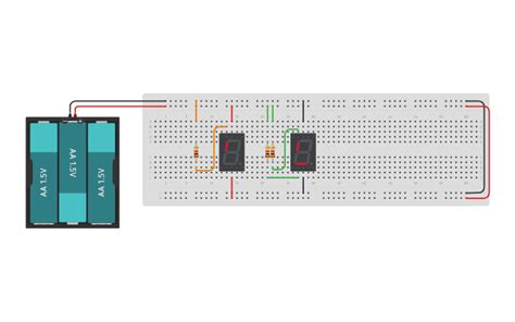 circuit design seven segment ca vs cc tinkercad