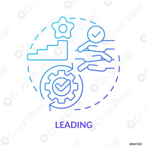 Leading Blue Gradient Concept Icon Stock Vector 5847552 Crushpixel