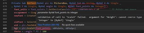 scaley doesn t like an integer instead of a single · issue 1369
