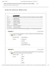 Fundamentals Of Router And Switch Configuration Midterm Exam Course Hero