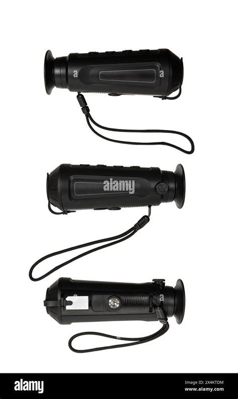 Modern Monocular Thermal Imager Isolate On A White Background A Device For Fixing Thermal