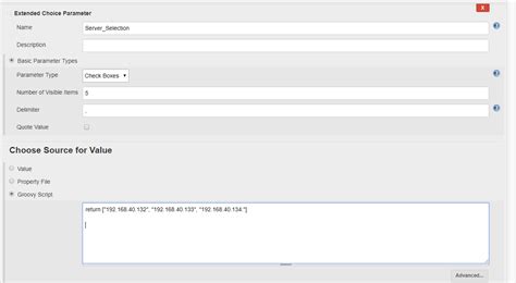 Jenkins Parameterize Choice For The Deploying Servers Stack Overflow