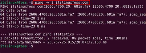 Linux Ping Command Its Linux FOSS