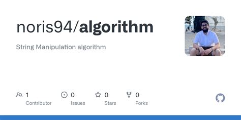 GitHub Noris Algorithm String Manipulation Algorithm
