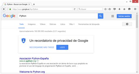 Realizar una búsqueda en Google con Python Operating systems scripting PowerShell and