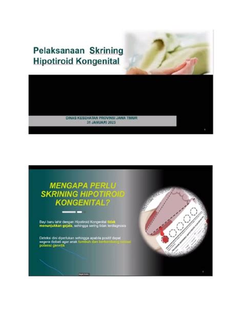Pelaksanaan Skrining Hipotiroid Kongenital Pdf
