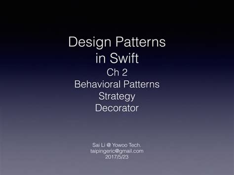 Design Pattern In Swift Ch2 Strategy Decorator Pdf Programming