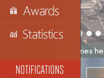 Mobile Slide Menu By Shajed Evan On Dribbble