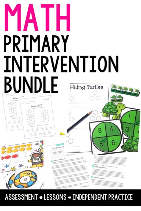 Math Intervention Lessons Independent Practice And Assessment Full