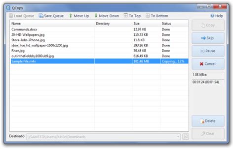 Qcopy Copy Files Across A Network With Pause Resume Functionality
