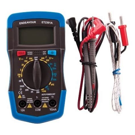 Manual Ranging Multimeter With Temperature Probe Witters Industrial