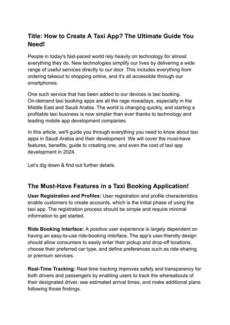 PPT How To Create A Taxi App In PowerPoint Presentation Free Download ID