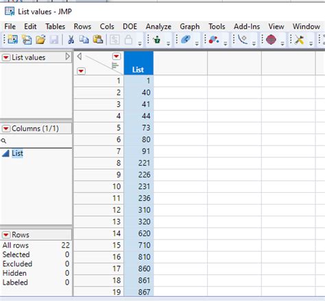 Solved Delete String That Does Not Contain In The List Jmp User