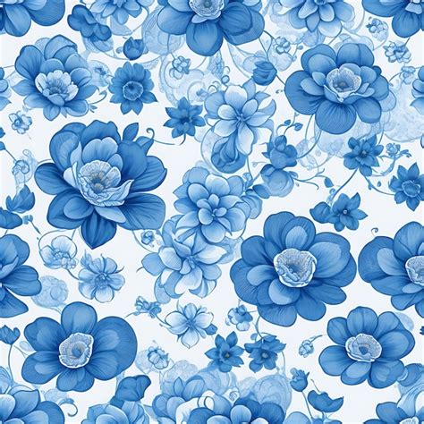 Premium Ai Image Seamless Flower Pattern Generative Ai