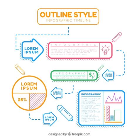 Free Vector Lovely Timeline Template
