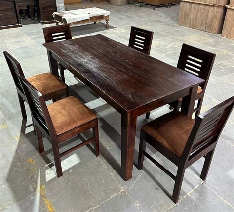 6 Seater Wooden Dining Table Set At ₹ 22000set Wooden Dining Table
