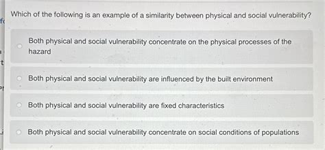 Solved Which Of The Following Is An Example Of A Similarity